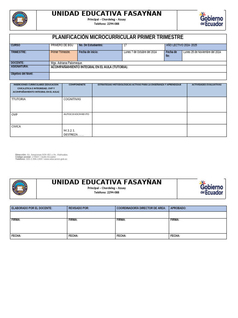 Pud Tutoria 2024-2025 | PDF | Ciencias sociales