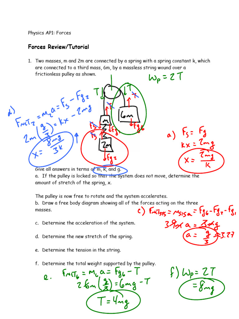 Forces Review-Tutorial Keyv2 | PDF | History