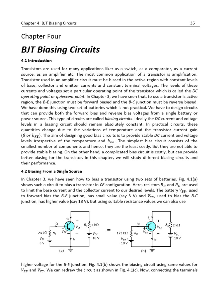 Chapter 4 | PDF | Bipolar Junction Transistor | Amplifier