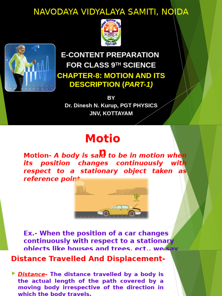 Ch 8 Motion 1 | PDF | Acceleration | Velocity