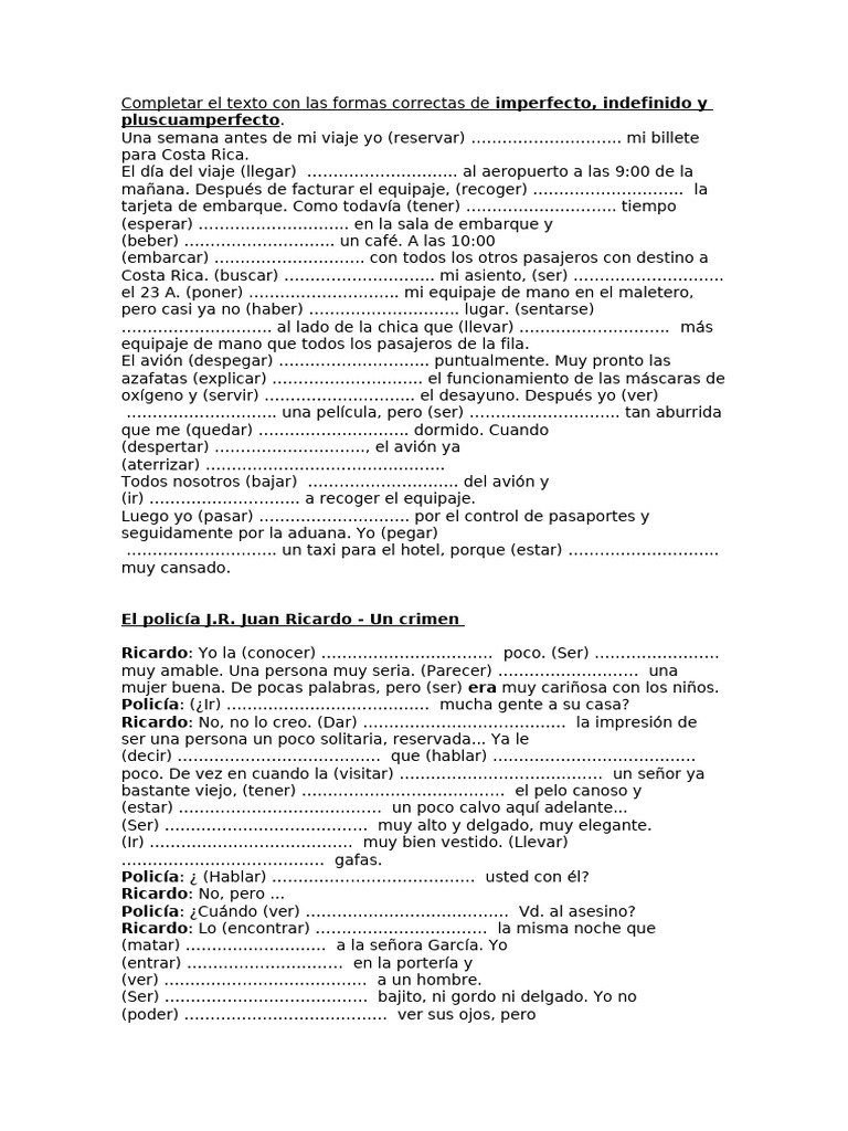 Aula - Igor - Textos para Completar | PDF | Hogar, jardinería y bricolaje