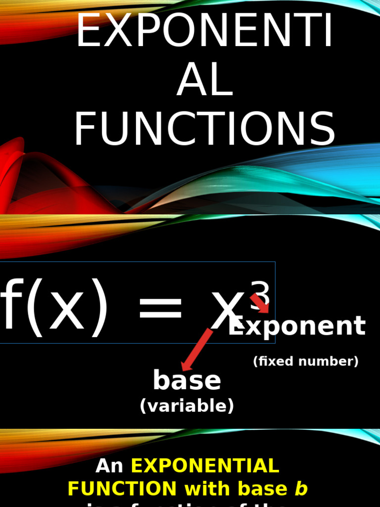 Exponential Function | PDF | Asymptote | Exponential Function