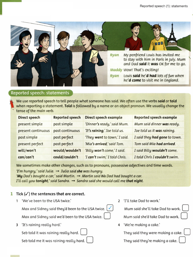 Reported Speech i | PDF | Semantic Units | Syntax