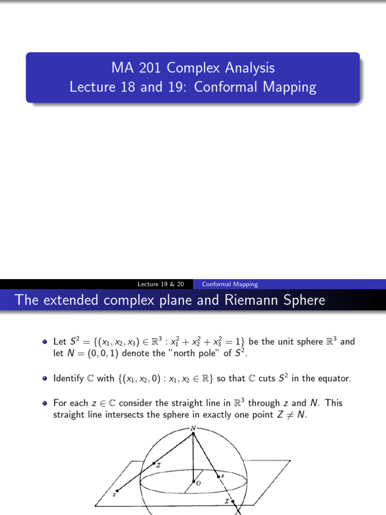 Conformal Mapping in Complex Analysis | PDF | Mathematical Concepts ...