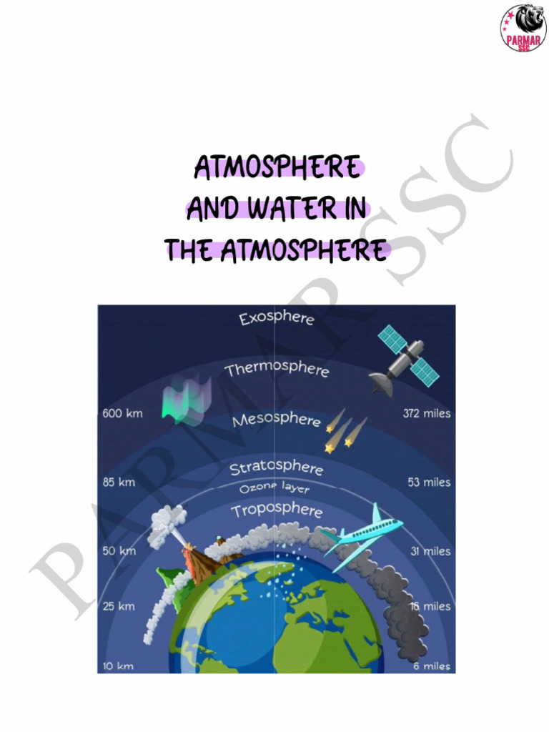 ATMOSPHERE AND WATER IN ATMOSPHERE English Notes | PDF
