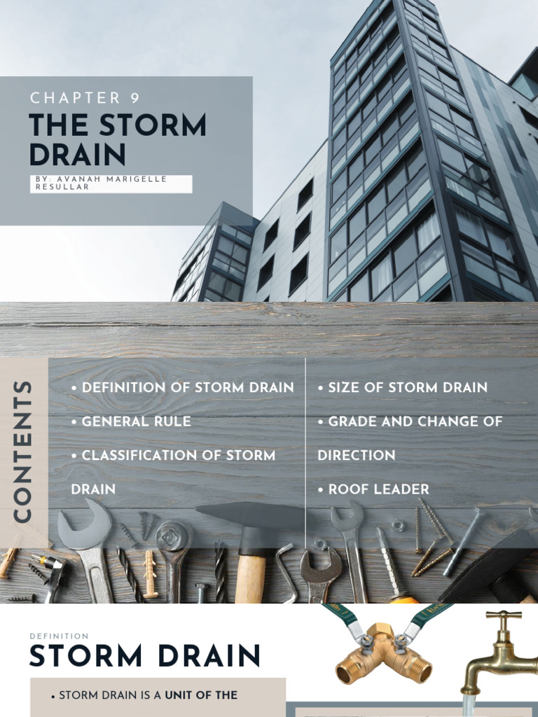 Chapter 9 - THE STORM DRAIN PDF | PDF | Storm Drain | Basement