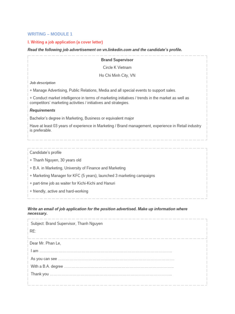 Writing Module | PDF | Marketing | Business