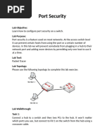 11.1.10 Packet Tracer - Implement Port Security | PDF | Network Interface Controller | Network ...