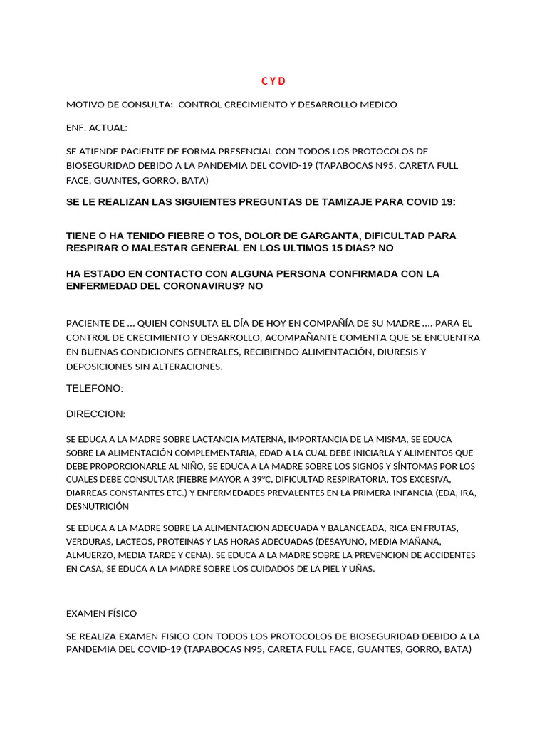 Plantilla Cyd | PDF | Especialidades Medicas | Medicina CLINICA