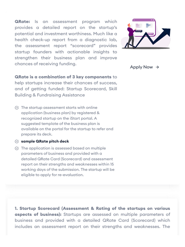 Istart Rajasthan - Startup Scorecard, Skill Build | PDF | Startup ...