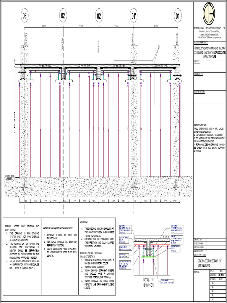 MMTH Staging Details | PDF | Structural Engineering | Civil Engineering