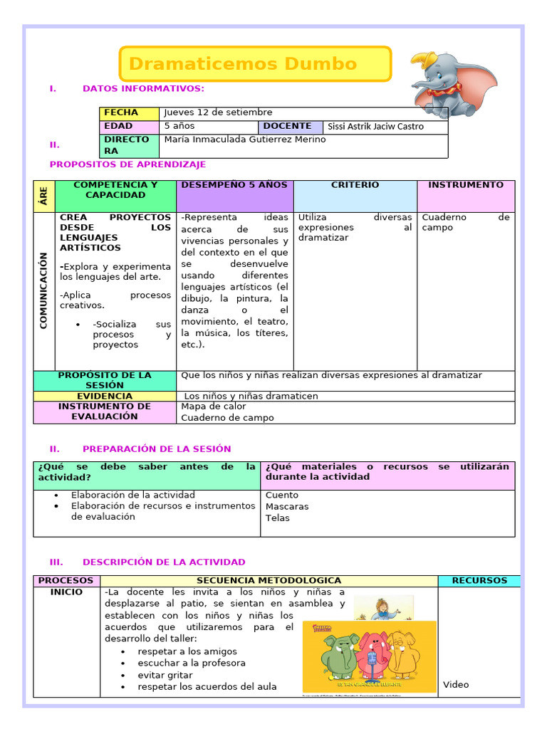 Ea 10-Semana 1-Dramatizacion 23-08 | PDF | Aprendizaje | Cognición