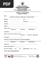 Home Visitation Form Deped | PDF