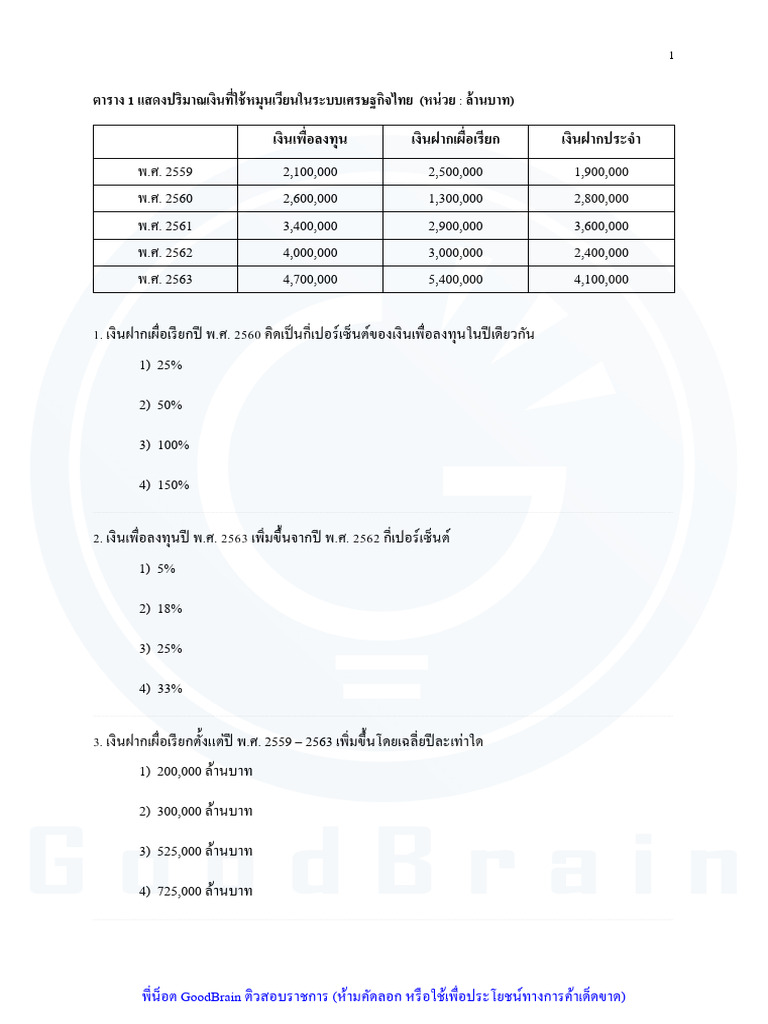 พี่น็อต GoodBrain ตาราง | PDF