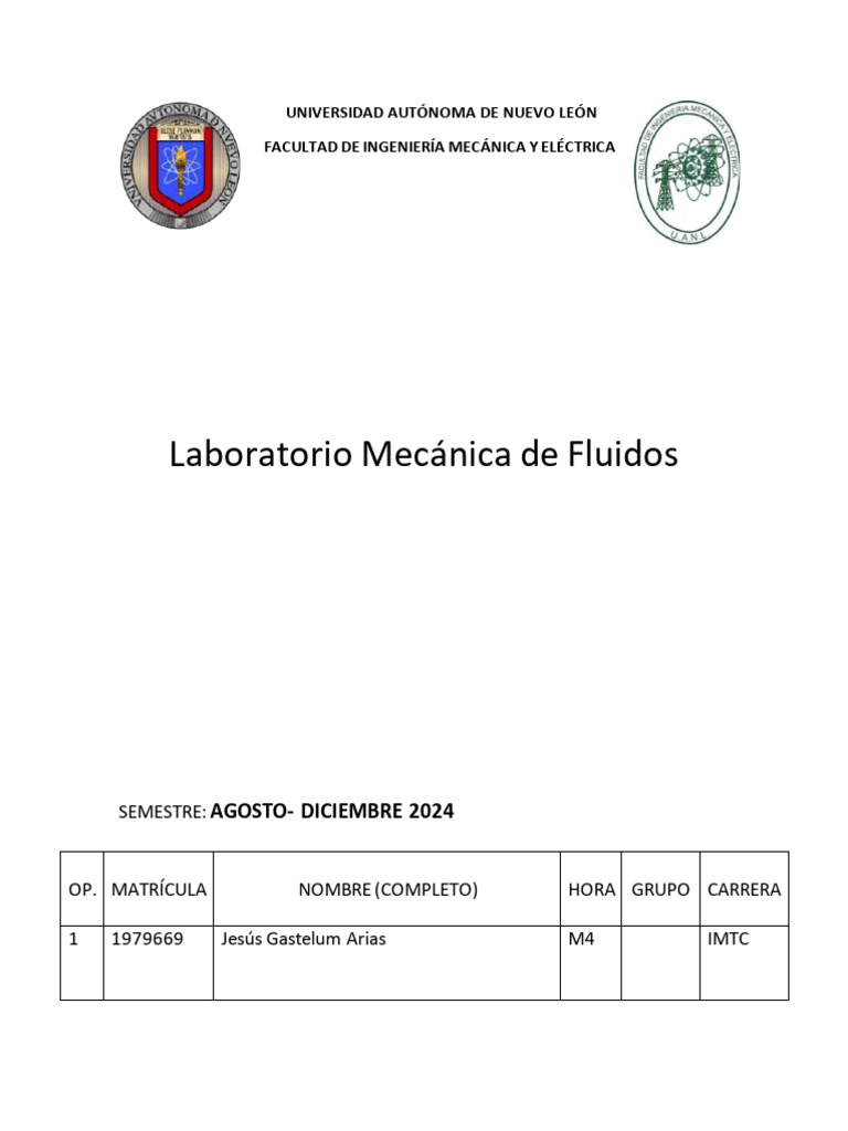Reporte 4 Mec de Fluidos | PDF | Medida de presión | Presión