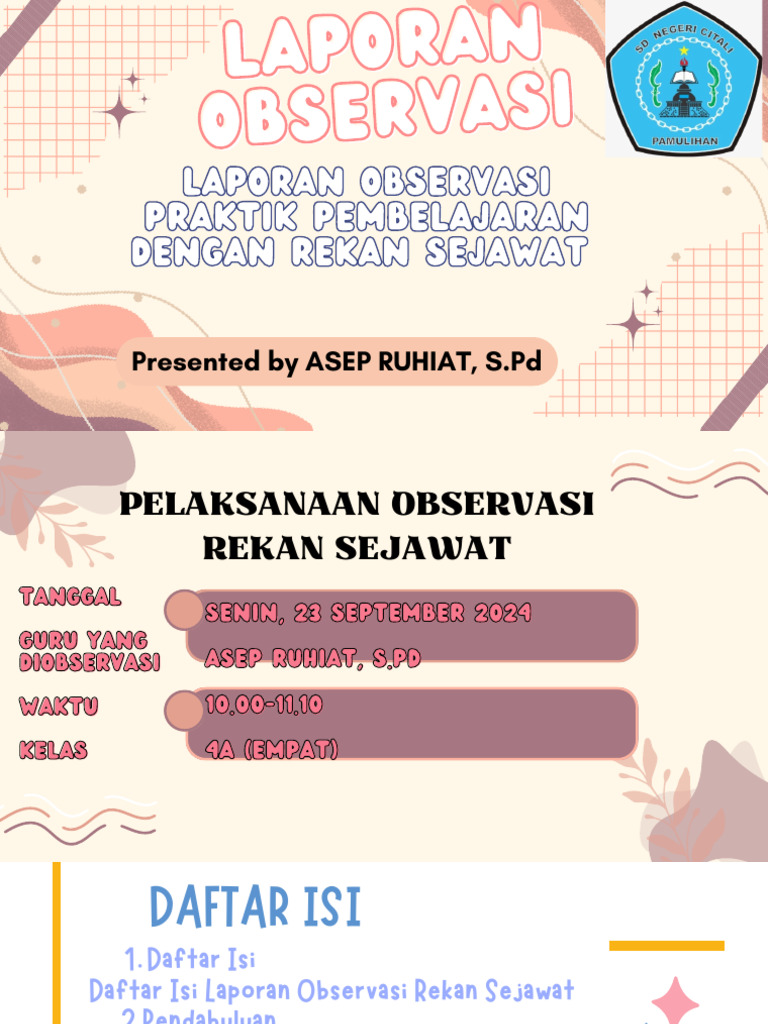 Laporan Observasi Asep | PDF