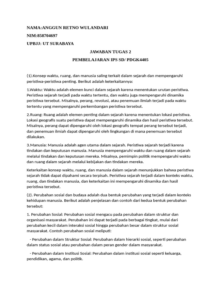 Tugas 2 Ips | PDF | Politik