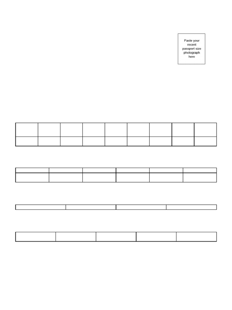 Application Form | PDF | Government And Personhood