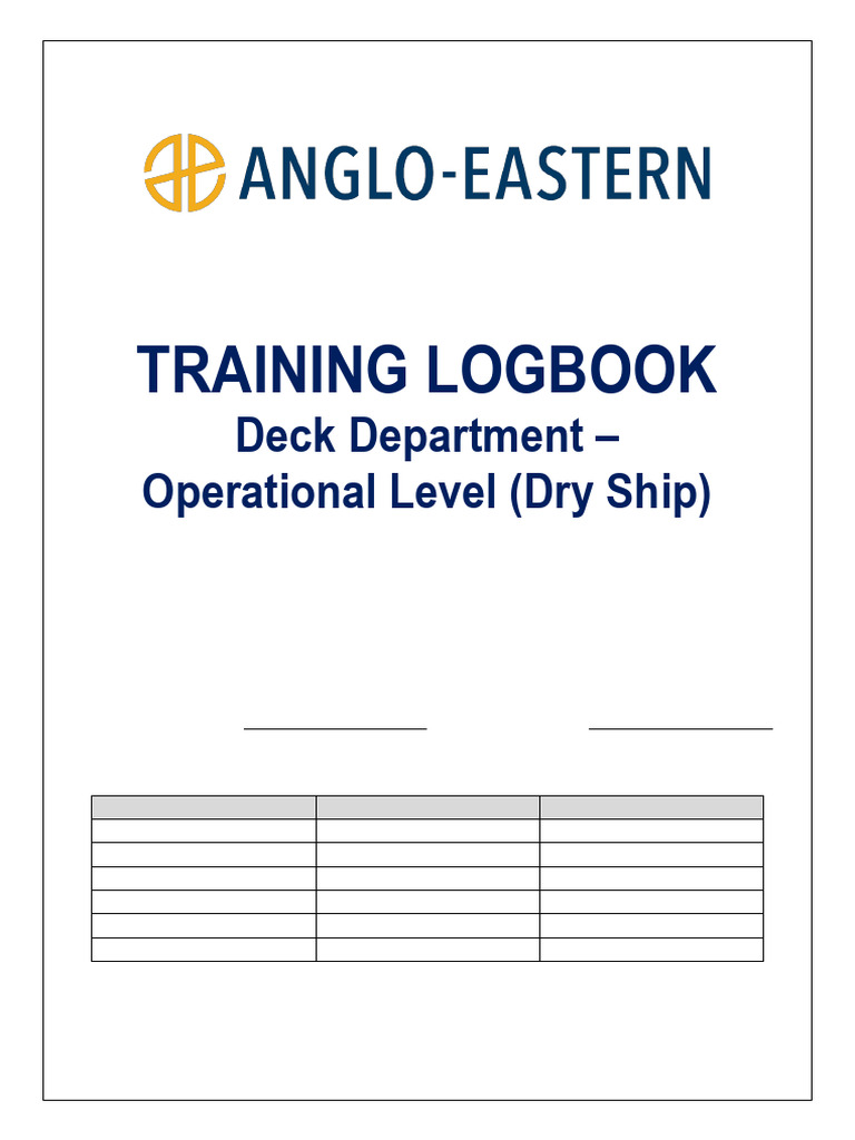 TRAINING LOG FOR 30 | PDF | Anchor | Navigation
