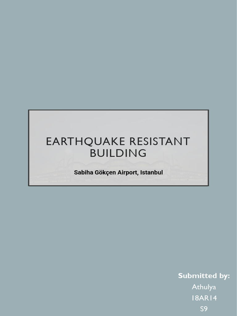 Earthquake Resistant Building | PDF | Earthquake Engineering | Earthquakes