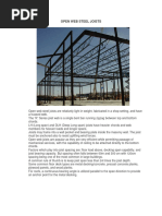 Open Web Steel Joists Overview | PDF | Truss | Structural Engineering