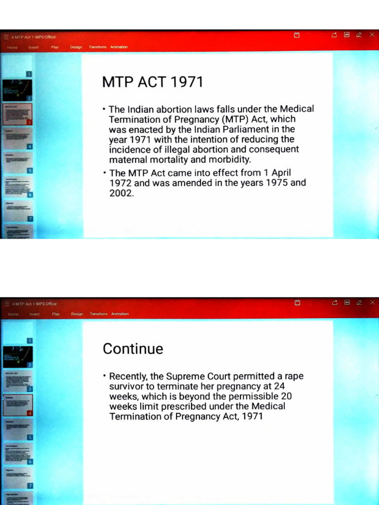 MTP Act | PDF