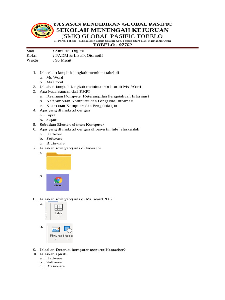 Simulasi Digital KLS I Adm | PDF | Komputer