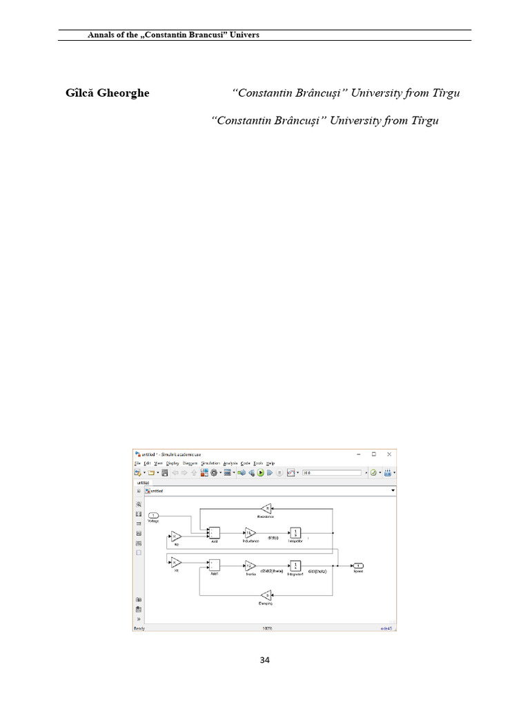 05 - Matlab - Simulink Modeling of DC Motor Speed | PDF | Electric Motor | Voltage