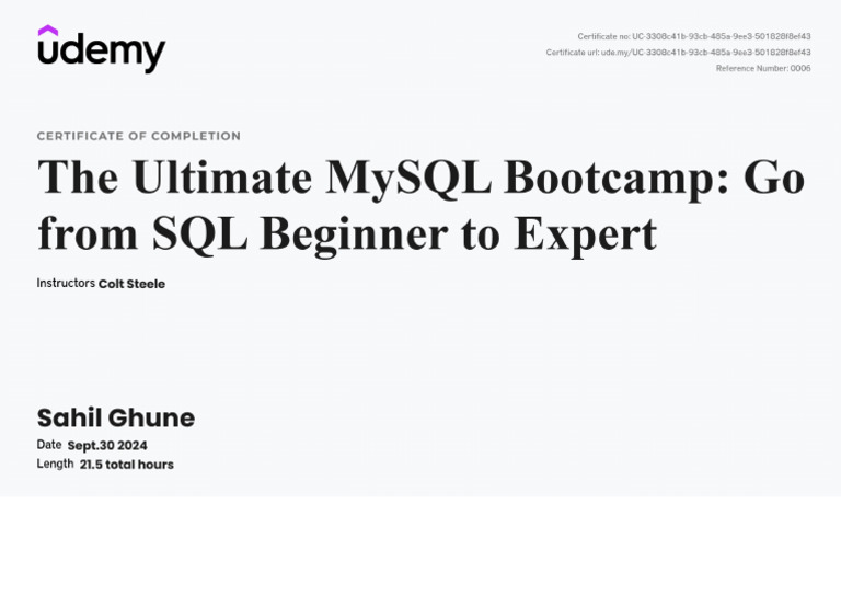 Udemy-certificate | PDF