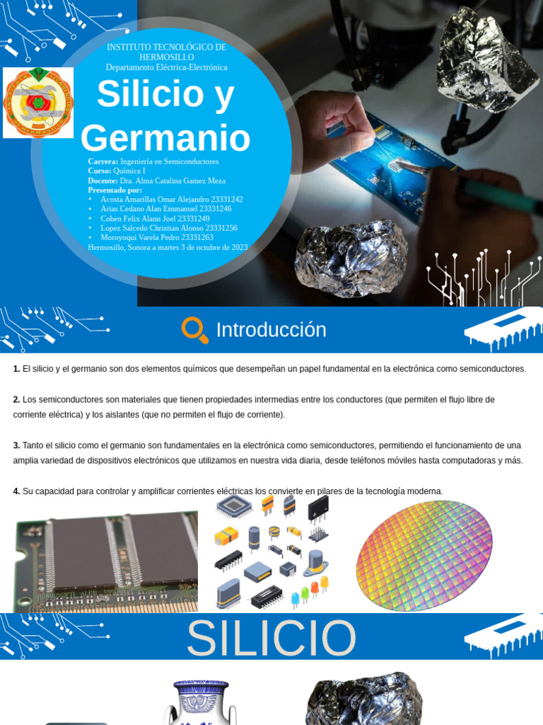 Silicio y Germanio | PDF | Silicio | Germanio