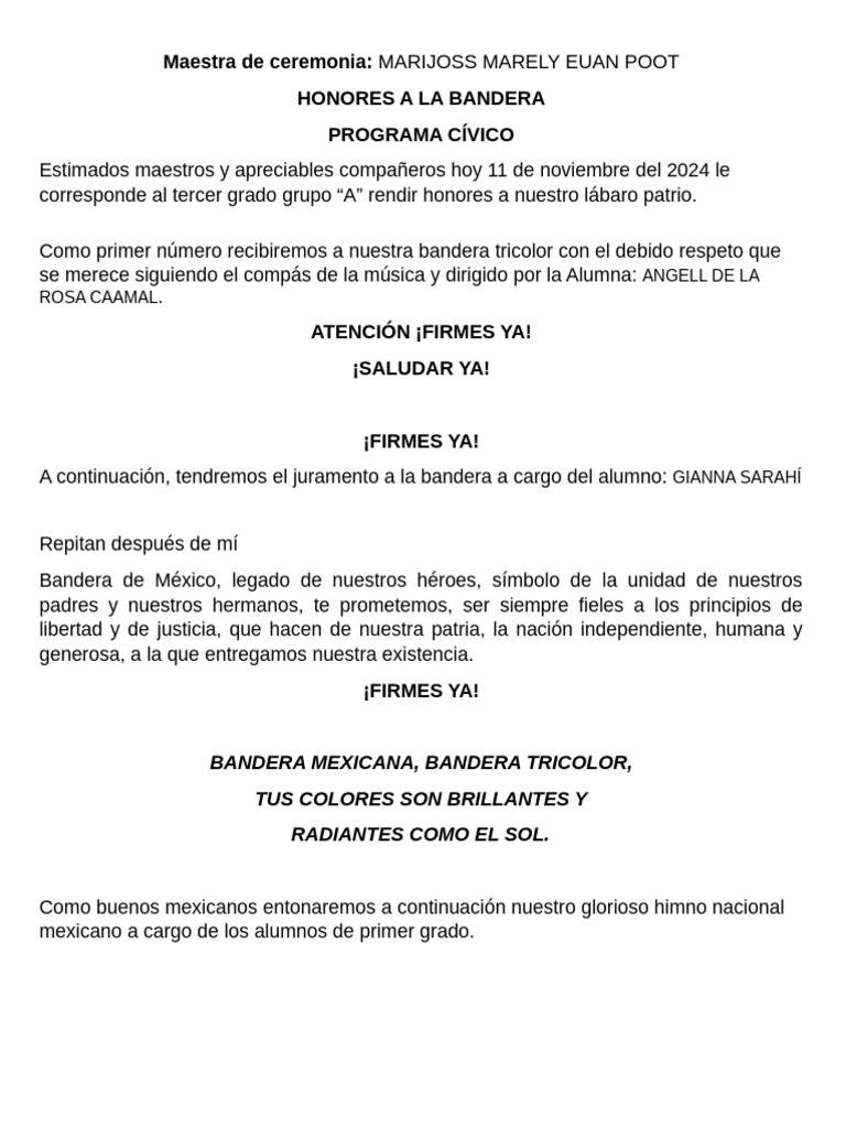 Programa Homenaje Cívico | PDF | Poesía