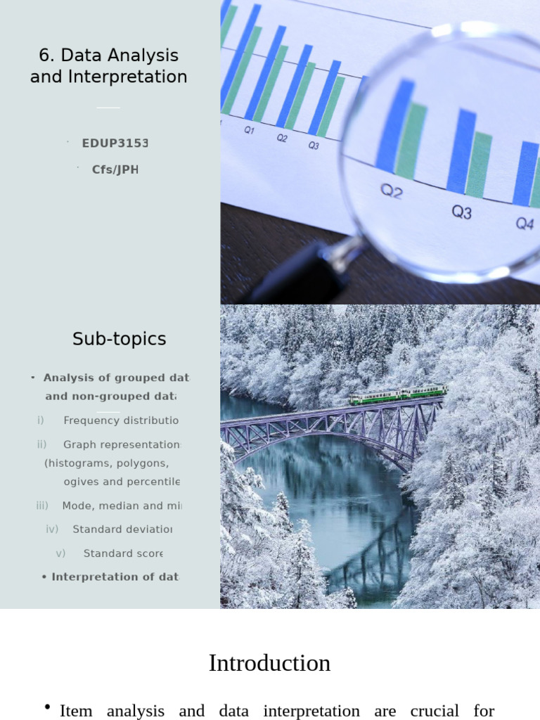 Topic 6 | PDF | Statistics | Arithmetic Mean