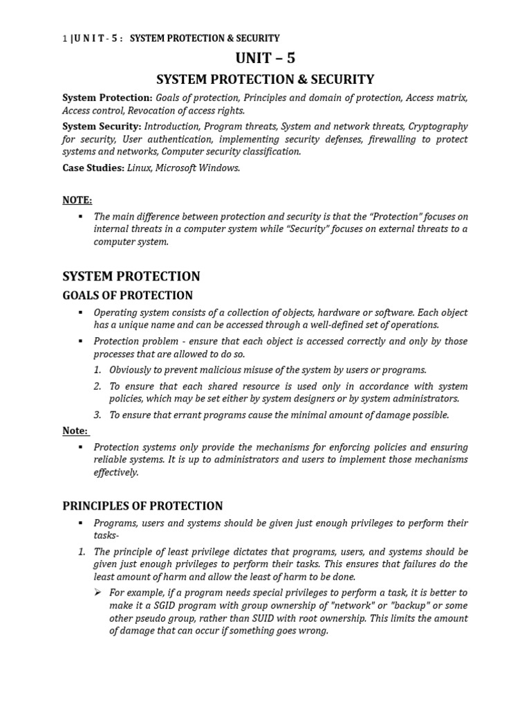 Operating Systems Unit 5 Removed | PDF | Key (Cryptography) | Encryption