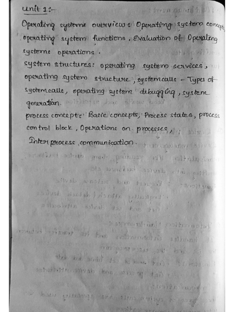 Os Unit 1 Material Pdf