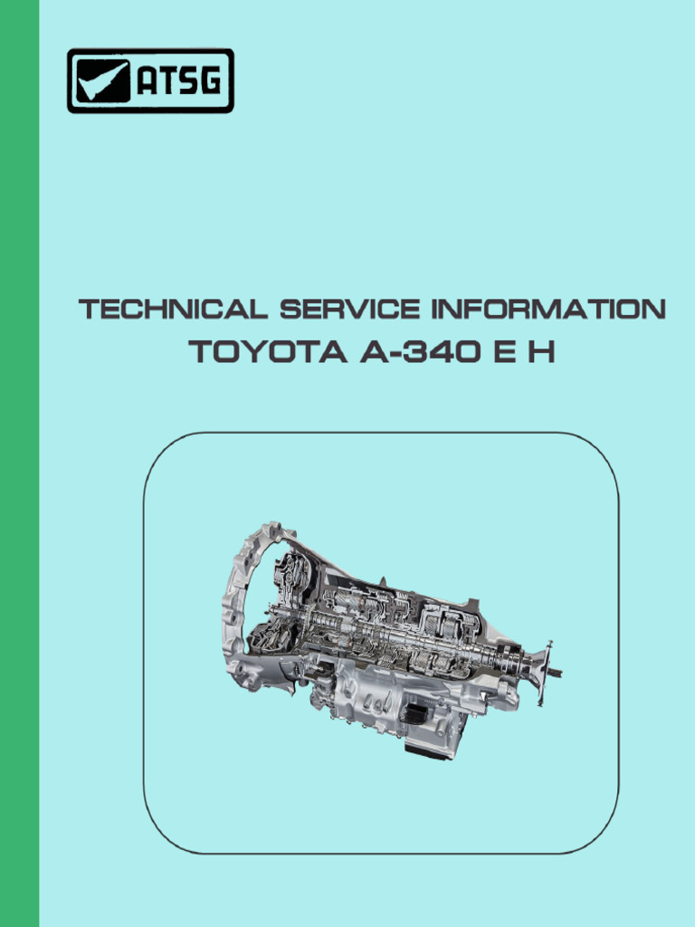 Toyota A340e A340h Atsg | PDF