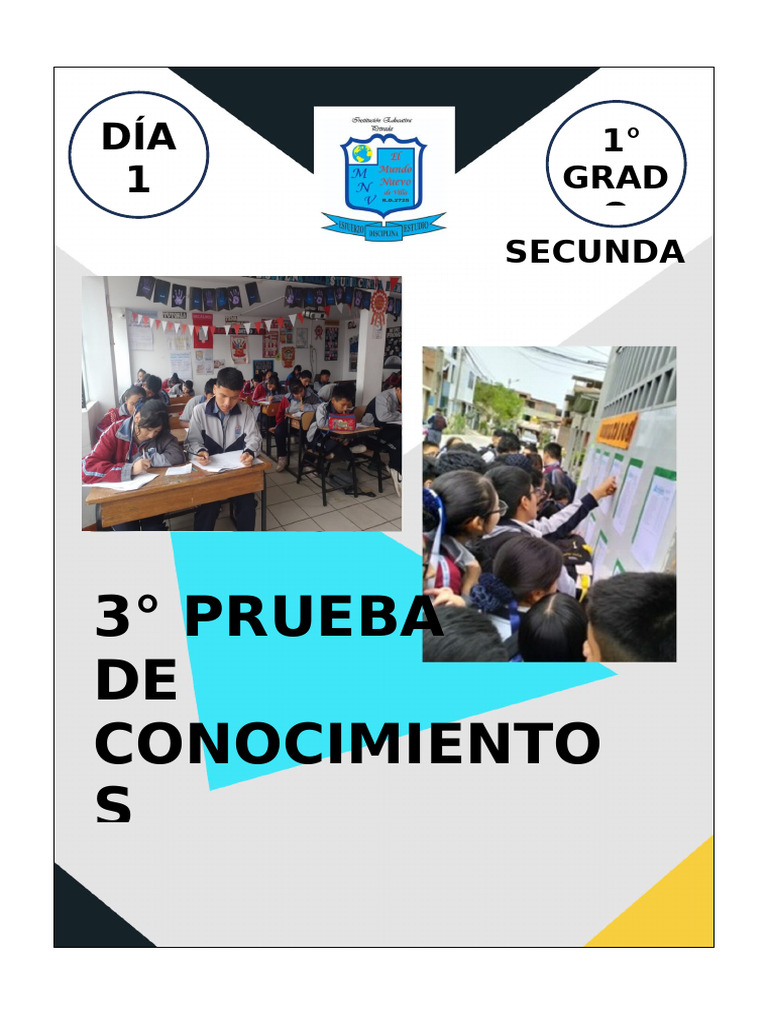 Formato Simulacro Secundaria POR DÍA | PDF