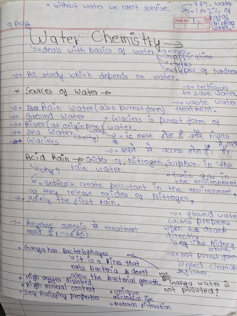 Water Chemistry | PDF