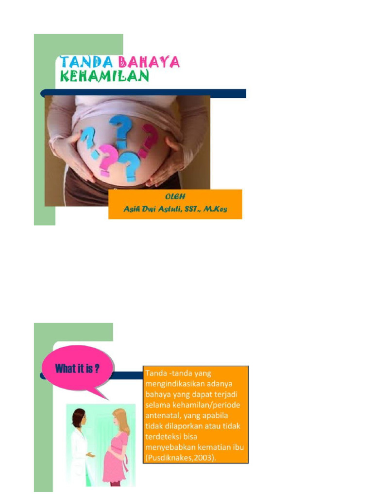 Tanda Bahaya Ibu Hamil | PDF