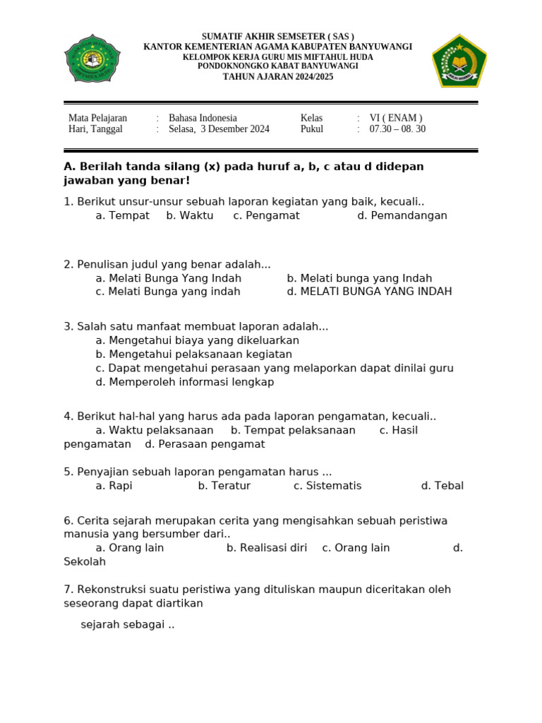 Sas Bindo KLS 6 | PDF