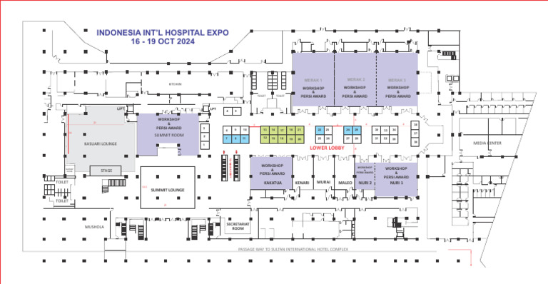 Floorplan Lower Lobby - Hospex 2024 - 1106 | PDF
