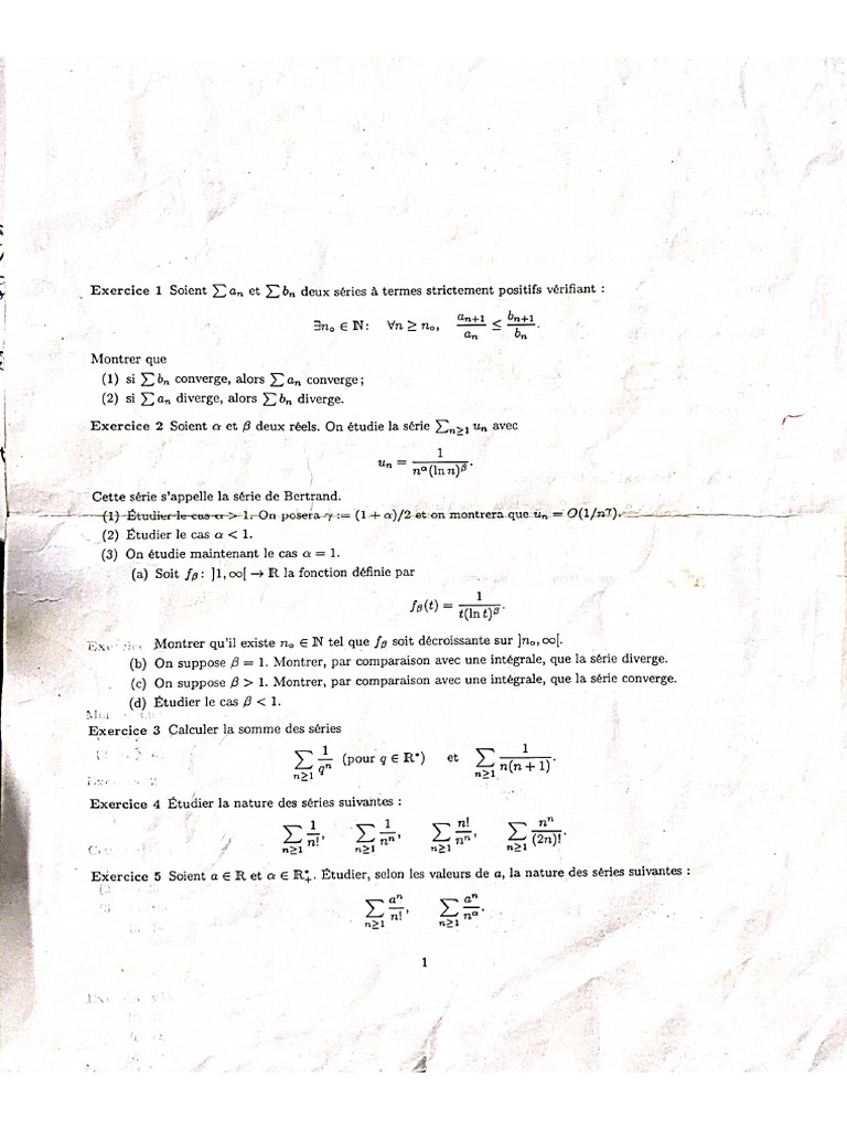 TD Série Numerique | PDF