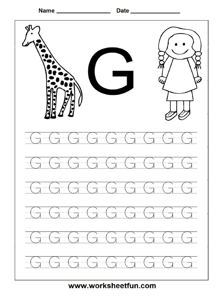 Letter Tracing G | PDF