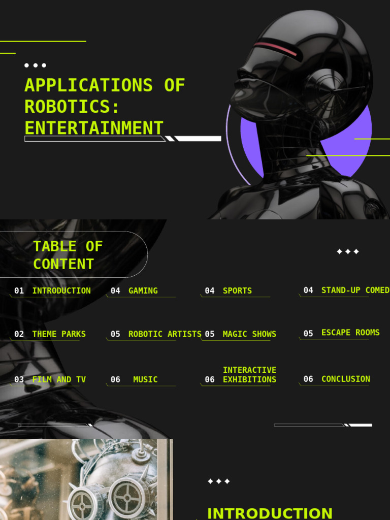 Robotics in Modern Entertainment | PDF | Robot | Robotics