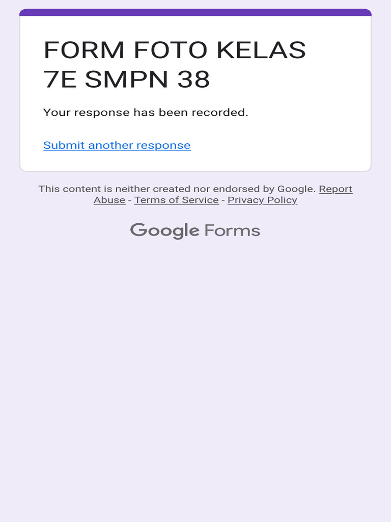 Form Foto Kelas 7e SMPN 38 | PDF
