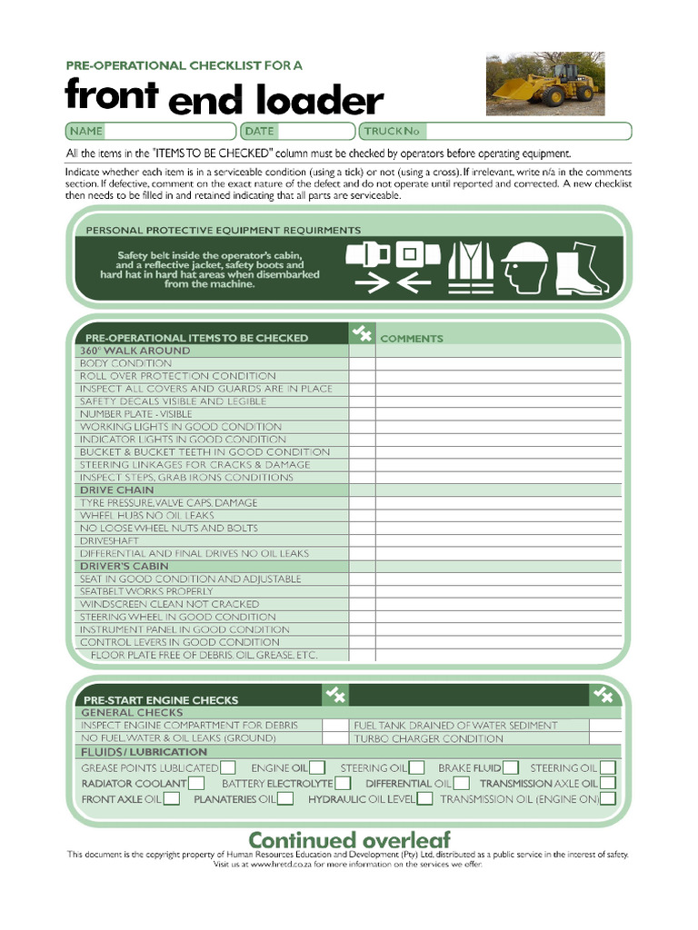 Hretd - Fel Checklist | PDF