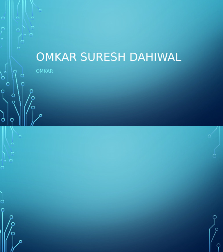 Omkar Suresh Dahiwal | PDF