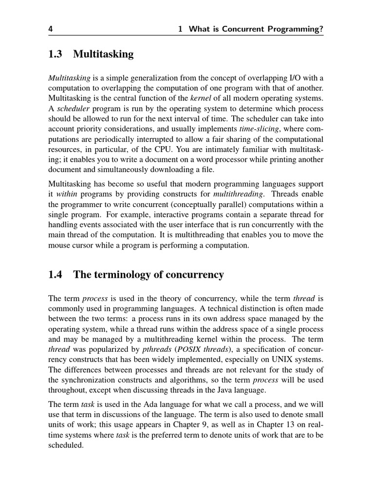 Principles of Concurrent and Distributed Programmi... - (Chapter 1 What Is Concurrent ...