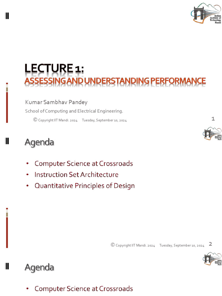 Lecture 01 | PDF | Cpu Cache | Scalability