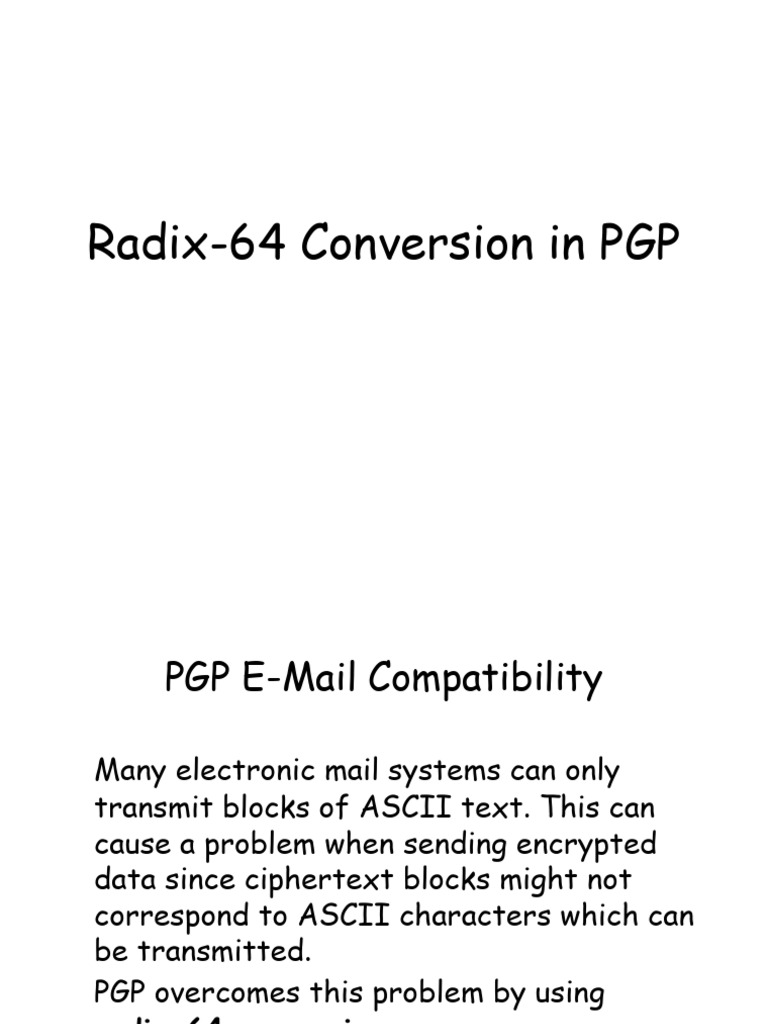 Radix-64 | PDF | Character Encoding | Ascii