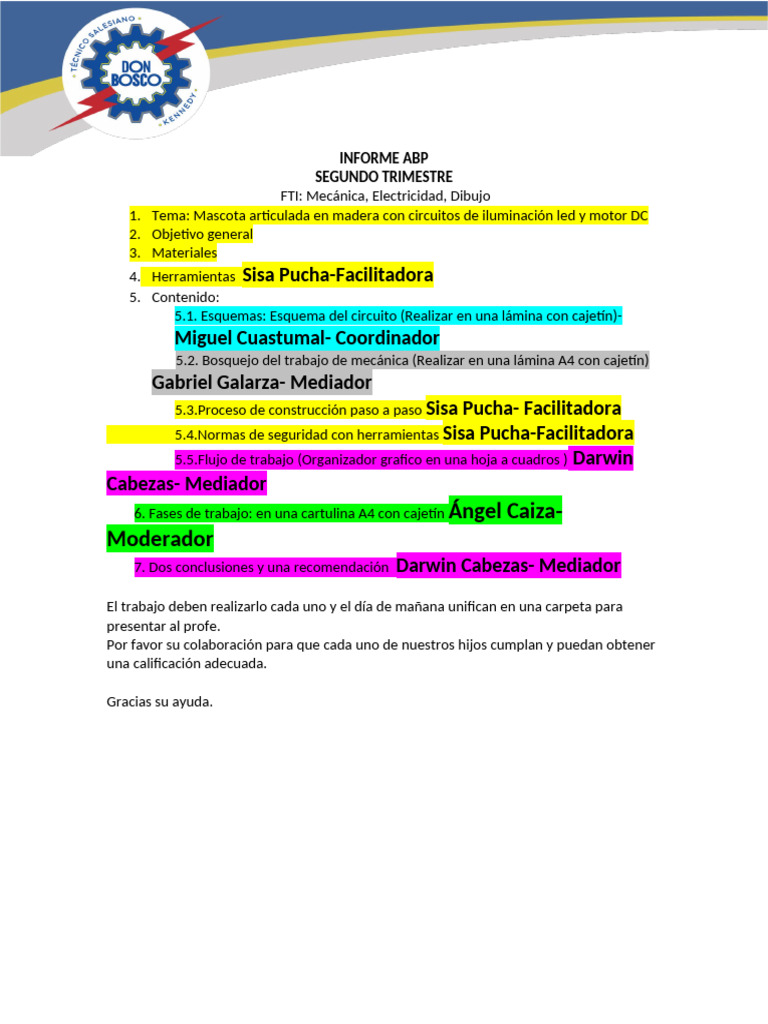 WRDBDC Informe Abp 2t-Dibujo | PDF | Métodos y materiales de enseñanza | Informática